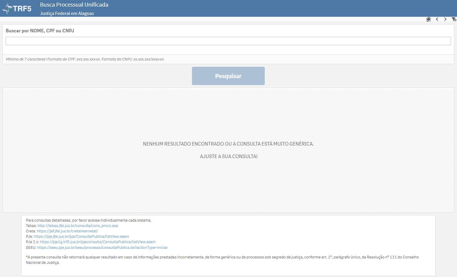 JFAL - JFAL conta com mecanismo que facilita busca e acompanhamento de ...