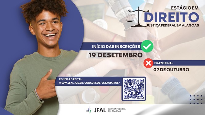 JFAL - Justiça Federal em Alagoas abre inscrições para seleção de ...